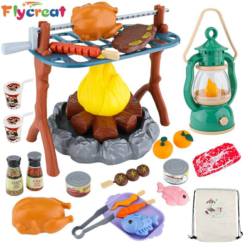 【本物のキャンプ体験が楽しめるおままごとセット！】子供キャンプ おままごとセットは、本物のキャンプ体験を楽しむための理想的なおもちゃです！かがり火と露?ランタンが電池で点灯し、リアルなキャンプの雰囲気を味わえます。室内でも外でも、思いっきり...