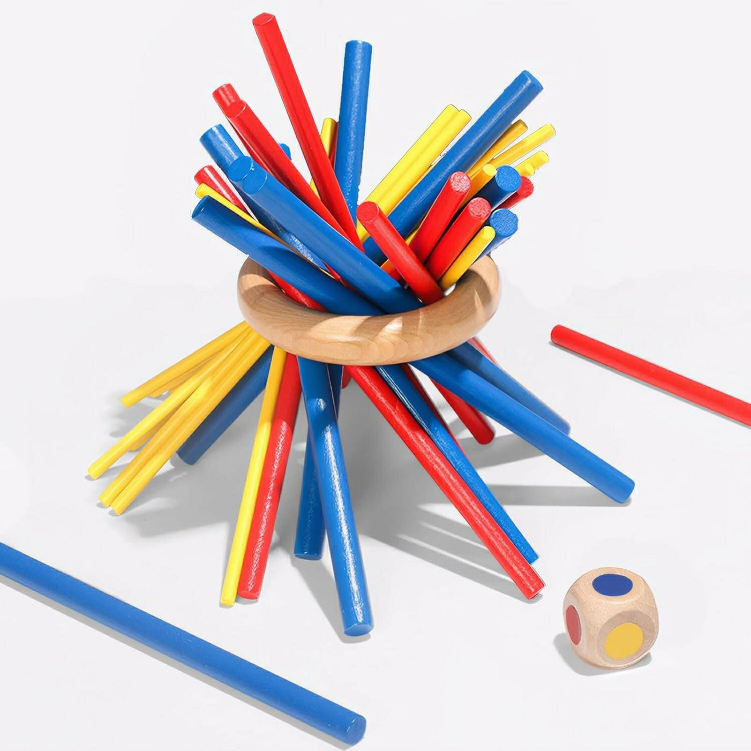 【商品コード】：y813446 【カラー】 写真通り 原産国 : 中国 【この商品について】 【材質・仕様】:高級な樺の木で作られ、適度な重さで手触りがとても良く、安全の塗料を採用し特殊マット仕上げで安心・安全に繋ぎます。セット内容：青ステ...