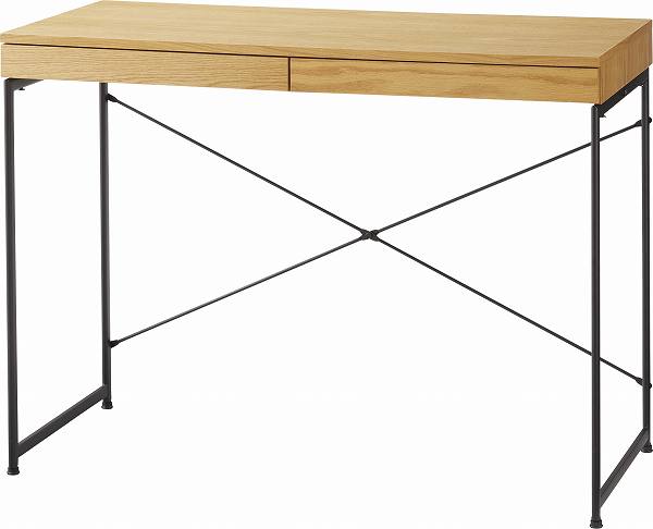 スチール×木目の組み合わせのデスク。スタイリッシュな空間を演出します。 ■サイズ(cm)W100×D45×H73■スペック天然木化粧繊維板(オーク) ラッカー塗装 スチール(粉体塗装)■静的耐荷重20kg■機能アジャスター付■組立組立・設置...