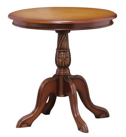 ●高級感の中にも美しさが映えるネコ脚アンティーク調テーブル。 ●格式あるヨーロピアン調家具。 ●天然木マホガニーを職人が丹念に手彫りで仕上げたデザインはまさに逸品。 ■サイズ・容量 幅60×奥行き60×高さ60cm ■素材・成分：本体：天然...