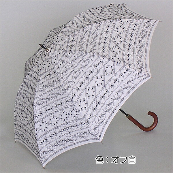 総柄の刺繍がとてもお洒落、天然素材を配合した生地は柔らかさがあり 暑い夏の日でも快適な日陰を作ります。 防水加工を施していますので、紫外線遮蔽率は濃色で約90%、淡色で約83% （反物での測定値） 傘生地の全体にデザイン刺繍による針穴が開い...