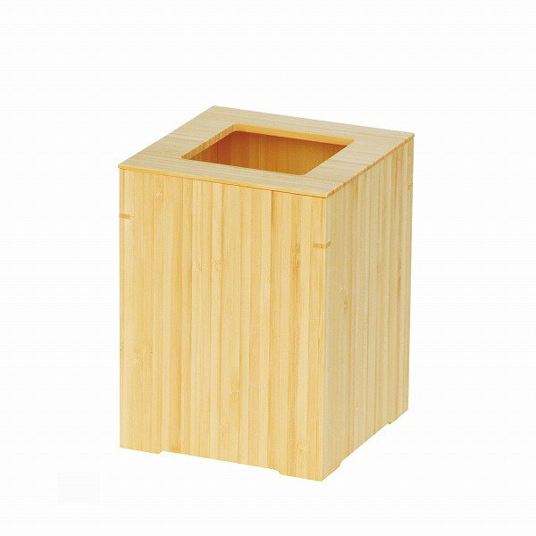 シンプルな雰囲気の竹製ダストボックスです。 竹の落ち着いた質感とシンプルなスタイルでインテリアを演出します。 ☆こちらのシリーズは ホテル・旅館用備品として使われている本格的な品です。 ☆上側の蓋を外してゴミを捨てられます。（蓋を外した状態...