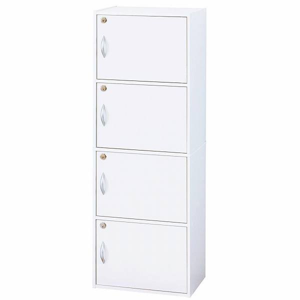 扉すべてに鍵がついているため、大切な物の収納も可能。鍵はすべて共通です。サイズ(約)W42×D29×H116cm個装サイズ：83.5×30.5×14.0cm重量約16.5kg個装重量：17500g素材・材質プリント紙化粧繊維板仕様組立式内寸...