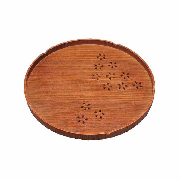 お茶やお菓子をのせるのにぴったりな木製トレー。どんな食卓にも映える美しい仕上がりです。サイズΦ27×高さ2cm個装サイズ：27.5×27.5×2.5cm重量個装重量：270g素材・材質素地の材質:天然木表面塗装:ウレタン仕様たわし・磨き粉使...
