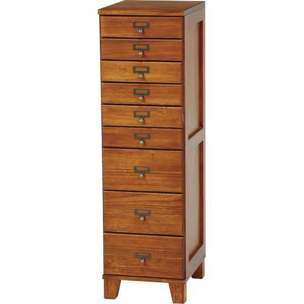 A4クリアファイルが入る書類チェスト。引き出しにはネーム入れがあり、何を入れたかひと目でわかります。■商品サイズ●現品約28×37×99cm・本体重量＝約7kg■商品材料●桐材（ラッカー塗装）●引出し内寸＝（小）約23×32×5cm×6、（...