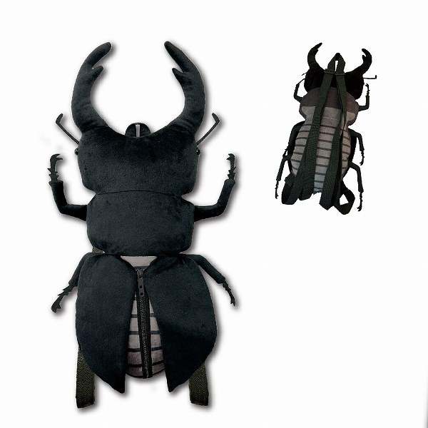 大人気シリーズの　昆虫リュックが今年も登場です！！ みんな大好き！！　カブトムシとオオクワガタの2種！！ 羽根もヒラヒラ　背中部に小物が収納できます。 サイズ・容量 カブトムシ　H50xW22xD15cm オオクワガタH50xW19xD10...
