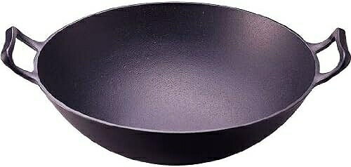 南部鉄器の中華鍋。IH非対応。厚みのある南部鉄器は蓄熱性があり、蓄えた熱が効率よく食材に伝わり、素材の味を引き出します。調理された食物には体が吸収しやすい二化鉄を多く含んだ鉄分が溶出します。 お手入れ方法：手洗いのみ サイズ・容量/2105...