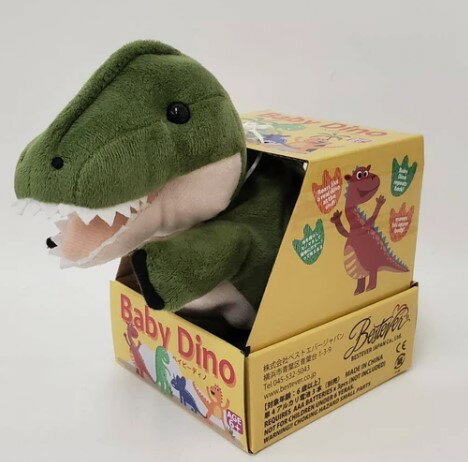 話しかけると、体をクネクネ上下に動かしながら、音や声を真似して、最後に恐竜の声でほえる愉快なおもちゃです。尻尾も動かします。恐竜の声は全部で3種類。（単4電池3本別売） サイズ・容量：幅11cm・奥行12cm（尻尾含まず）・高さ13cm（パ...