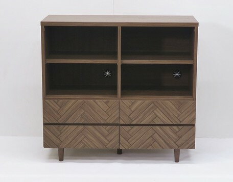 エンボスの効いた質感の高いシートを使用しています。 ★お客様組立商品になります。 ■サイズ・容量 【製品サイズ】巾900・高さ850・奥行き400(mm) 【梱包サイズ】巾1000・高さ235・奥行き455(mm) 【梱包重量】33kg ■...