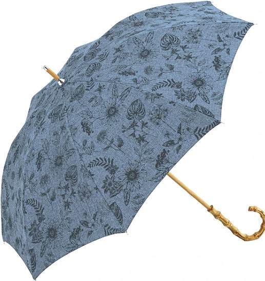 麻風の生地にボタニカルのプリントがオン。 真夏の空に映える、お洒落上級者にぴったりな1本。 紫外線遮蔽率：濃色 95％以上／淡色 90％以上 ※生地の色・種類によって多少異なる場合があります。 Safe Guard：開閉時に指や爪を傷めない...