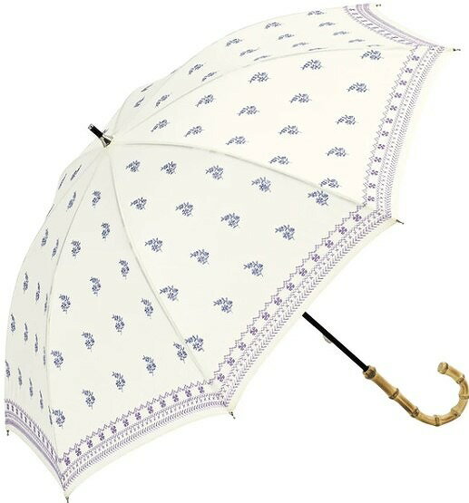 クラフト感のある刺繍は夏の空にぴったり。 コーデに洒落感をプラスしてくれる1本。 紫外線遮蔽率：濃色 95％以上／淡色 90％以上 ※生地の色・種類によって多少異なる場合があります。 Safe Guard：開閉時に指や爪を傷めないようにロク...