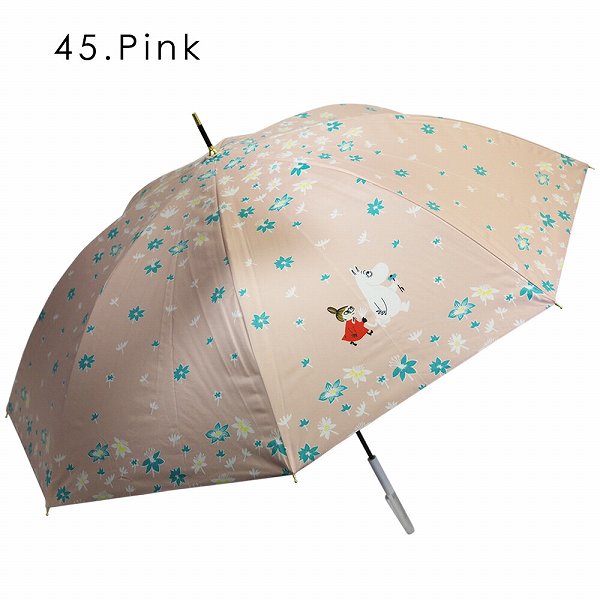 ムーミンとコラボアイテムの手開き長傘です！ ムーミンとリトルミイがお散歩している可愛い柄の折畳み傘です。 裏地がブラックコーティングでUVカット100％、遮光率100％。 撥水加工もしておりますので雨の日にも対応いたします。 サイズ・容量/...