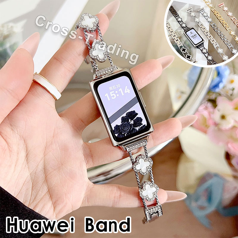 商品名Huawei Band 11 バンド Huawei Band 11 Pro バンド 交換ベルト ステンレス 高質量 ファーウェイ バンド11 バンド ストラップ かわいい オシャレ 耐汗性 耐久性 花柄 可愛い 軽量 Huawei B...
