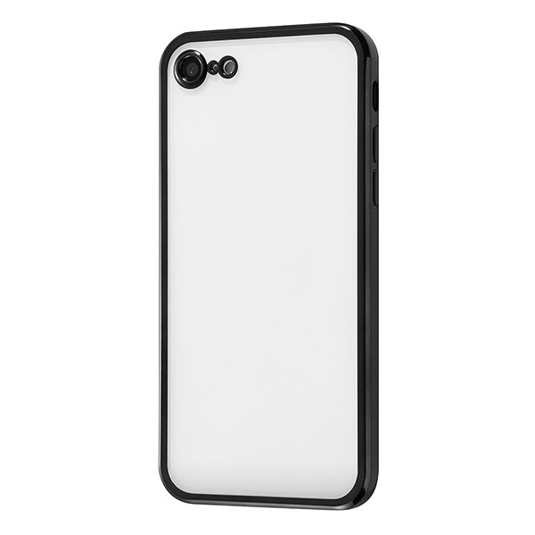 iPhone SE 第3世代 第2世代 SE3 SE2 iPhone 8 7 ケース ハードケース Perfect Fit メタリック ブラック カバー アイフォン スマホケース ソフト素材で耐衝撃。カメラ周りギリギリまで保護する精密設計。...