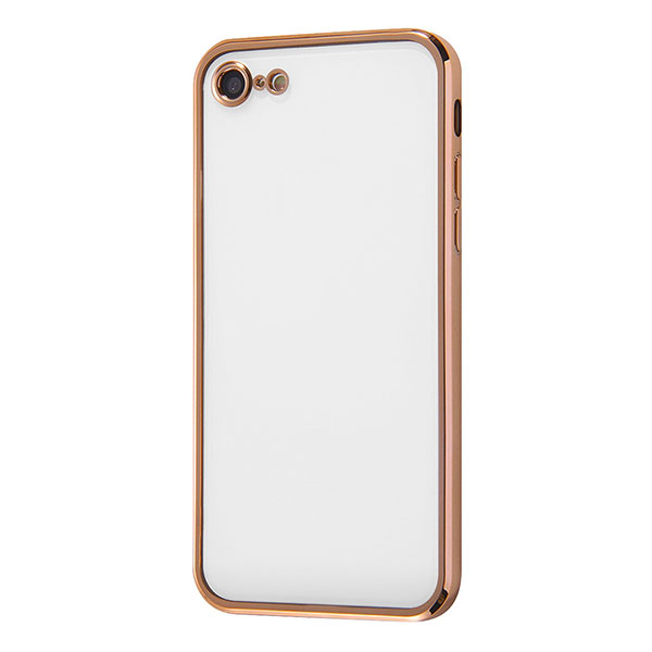 iPhone SE 第3世代 第2世代 SE3 SE2 iPhone 8 7 ケース ハードケース Perfect Fit メタリック ピンクゴールド カバー アイフォン スマホケース ソフト素材で耐衝撃。カメラ周りギリギリまで保護する精密...