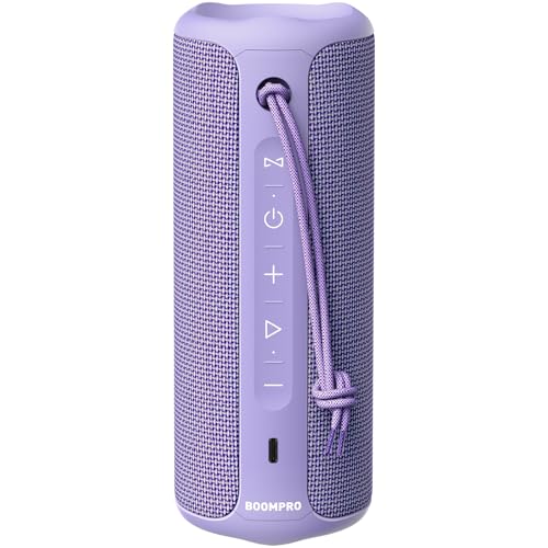 ◆商品名：MIATONE Bluetooth 5.3 スピーカー 36W出力 アウトドア 大音量 IPX7 防水 重低音 5000mAh 16時間連続再生 DSP処理 ステレオペアリング USB-C接続 (パープル)コンパクトなのに強力36...