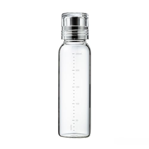◆商品名：HARIO(ハリオ) ドレッシングボトルスリム 250ml 熱湯使用可能 ブラック DBSN-250-B【作る】オリジナルのドレッシングを作って、ボトルに保存できます。中身が見えるガラス製で、料理の気分も高まります。【振って混ぜる...