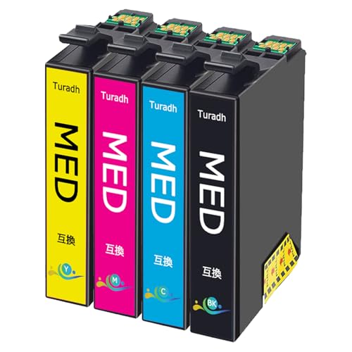 ◆商品名：MED-4CL エプソン 用 インク メダマヤキ EW-056A EW-456A インク 4色セット 純正 と併用互換インクカートリッジ 【Turadh】【対応機種】エプソン用 EW-056A EW-456A プリンター に適用。...