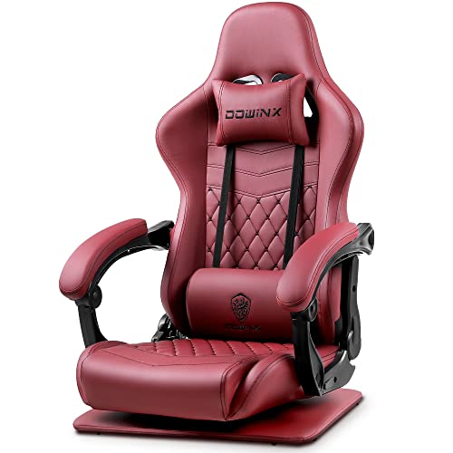 ◆商品名：Dowinx ゲーミング座椅子 ゲーミングチェア 座椅子 腰が疲れない 回転座椅子 おしゃれ ゲーム座椅子 ゲーミング パソコンチェア 連動アームレスト ランバーサポート 165°リクライニング チェア ハイバック ワインレッド ...