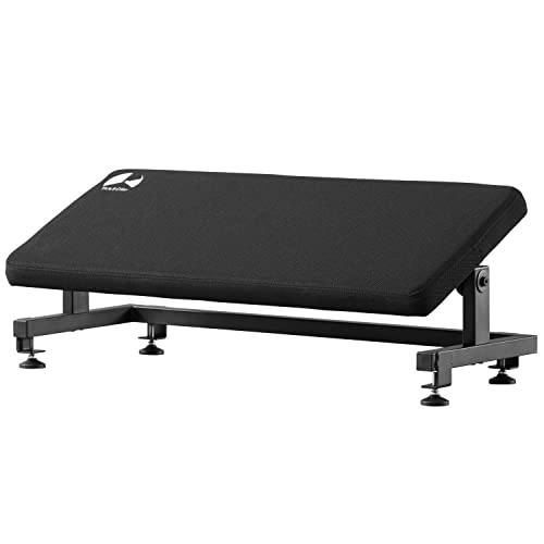 ◆商品名：Bauhutte ( バウヒュッテ ) チルトフットレストワイド (幅70×奥行き30cm) 足を広げてゆったりくつろげる広々設計 お好みの角度(～45度)に無段階調節 安定感&柔らかいウレタンクッション 足置き デスク下 ブラッ...