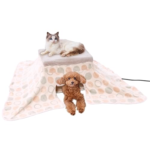 ◆商品名：ペティオ (Petio) 犬猫用 カラダ全体をあたためるペットのための電気こたつAWAヒーターとしても使える、カラダ全体をあたためるペットのための電気こたつ。おしゃれなデザインでお部屋のインテリアに調和する。daysmarket-...