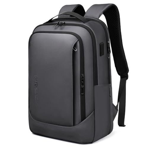 ◆商品名：[FENRUIEN] ビジネスリュック リュック メンズ 多機能 マチ拡張 防水 盗難防止 バックパック 大容量 15.6インチ PC リュックサック USB充電ポート 耐衝撃 ラップトップバック 通勤・通学・旅行・出張用 グレー...
