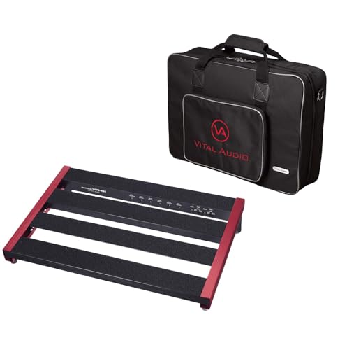◆商品名：Vital Audio POWER BASE VAPB-45M パワーサプライ内蔵エフェクトボード「スノコ型」と呼ばれるスノコ状に組まれたペダルボード。隙間を通してボードの裏面に余ったケーブルを落とせるため表面に出て目に入るケーブ...