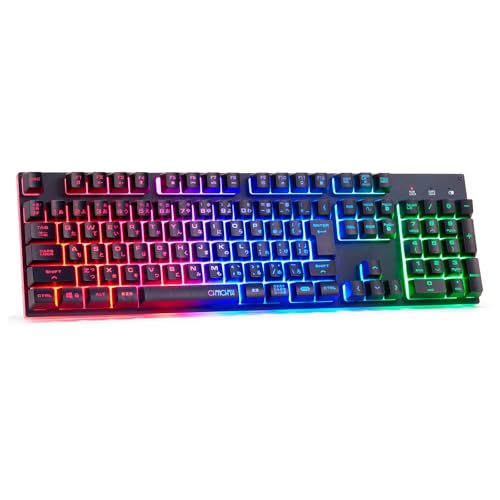 ◆商品名：CHONCHOW ゲーミングキーボード 無線 光る 26キー防衝突 108キー ワイヤレスゲーミングキーボード 「無変換」/「変換」キー付き RGB バックライト 日本語配列 Windows/Mac/ps5 ps4 PC対応 キー...