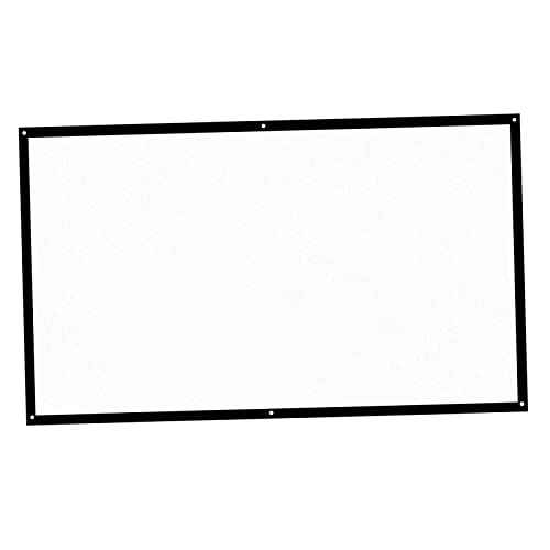 ◆商品名：H70 70インチ ポータブルプロジェクタースクリーン HD 16:9 ホワイト ダクロン 70インチ 対角 プロジェクションスクリーン 折りたたみ式 ホームシアター 壁投影 屋内 屋外両面接着剤と粘着フックで、壁への取り付けや壁...