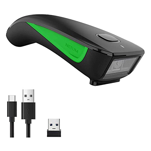 ◆商品名：NETUM C740ミニバーコードスキャナー、Bluetoothおよび2.4Gワイヤレスおよび有線3-in-1バーコードリーダーポータブルUSB CCDイメージリーダー、サポート画面スキャン、タブレット用iPhone IPad A...