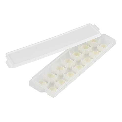 ◆商品名：リバティーコーポレーション 製氷 蓋付 アイストレー LD-207 ポンッと氷が取りやすい商品サイズ：幅8×奥行26.5×高さ4cm重量：0.1kg素材・材質：トレー上部/ポリプロピレン（耐熱温度/100度、耐冷温度/-20度）、...