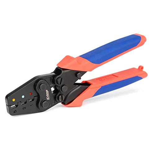 ◆商品名：iCrimp 絶縁被覆付閉端接続子 CE1/2/5 熱収縮タイプ防水形圧着端子用 圧着工具 圧着ペンチ ラチェット式 ICP-125全長：183mm；　重量：280g圧着能力：CE1/CE2/CE5 (0.5-6.0mm? ＊注：...