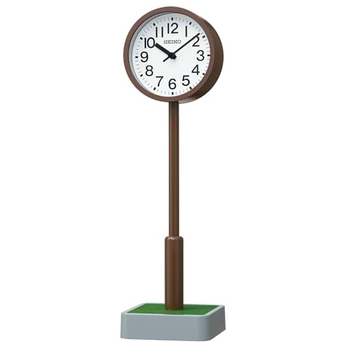 ◆商品名：セイコークロック(Seiko Clock) 置き時計 クオーツ時計 ポール型クロック 305×88×85mm BZ803B付属品:電池(単3マンガン×1個)クオーツ時計