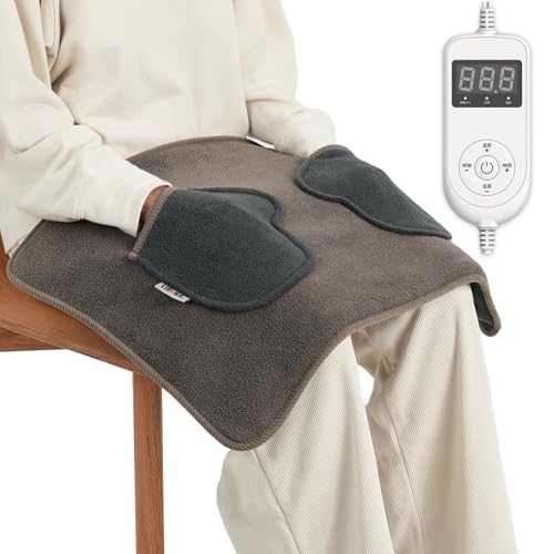 ◆商品名：【国内アフタ】電気マット 電気ホットマット 60×40cm ミニ電気毛布・ホットカーペット ハンドウォーマー コンパクト 速暖 省エネ 洗濯可 過熱防止 温度調節 タイマー機能付き レディース 一人用 プレゼント 誕生日ギフト L...