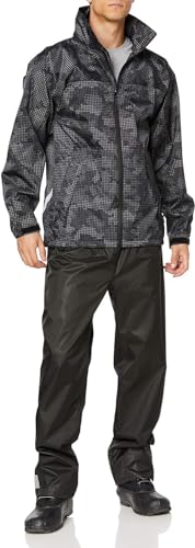 ◆商品名：[PIRARUCU(ピラルク)]レインシェイカー レインシェイカー ブラック 日本 M (日本サイズM相当)SIZE:S ジャケット(着丈:69 身幅:51 裄丈:82)パンツ(ウエスト:64〜98 股下:70)、SIZE:M ジ...