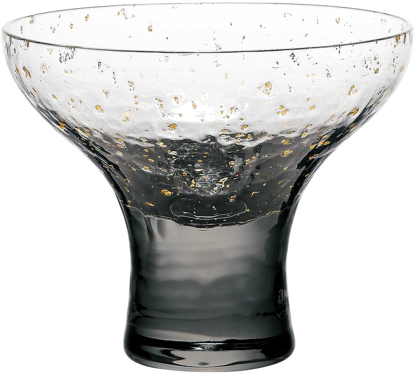 サイズ：φ82×H66・82mm 容量：95ml 材質：ソーダライムガラス 生産国：日本製 〜八千代窯〜 下総の国は八千代の窯から生み出される「八千代窯」のガラス器。 趣き深い古来からの伝統色に金箔を散りばめ、ガラスの透明感を色の濃淡で表現...