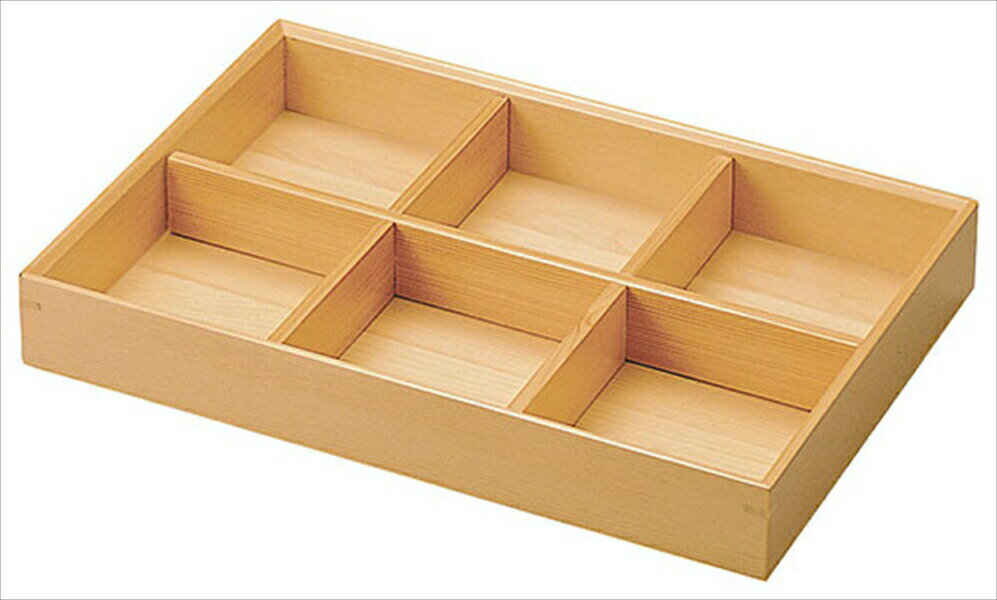 約31×21×H4.8cm/内寸約29.5×19.5×H4cm (1枡内寸約9.3×9.3cm/仕切約H3.5cm) ※身・仕切セット※蓋は付いておりません。 普通のお弁当サイズよりひとまわり小さめに作りました。 小さくても作りは本格的。使...