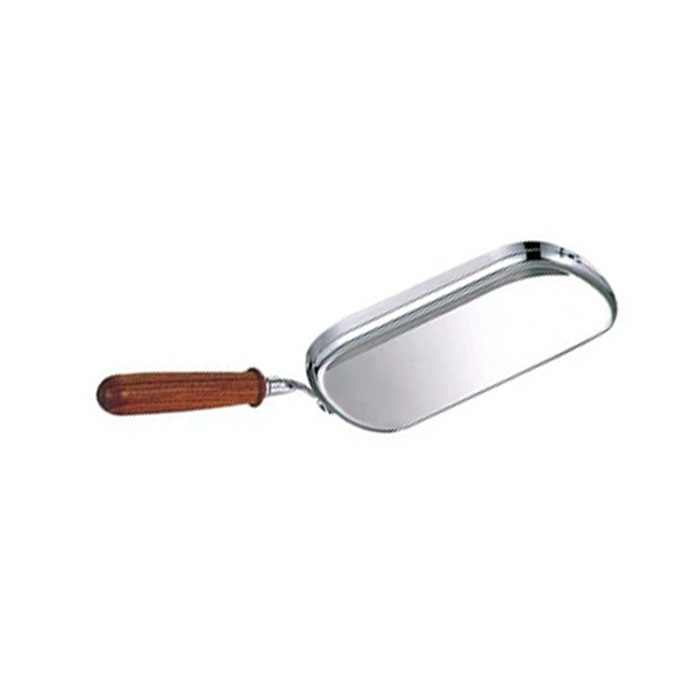 外寸：幅100・ 全長340 mm 材質：木製・ステンレス