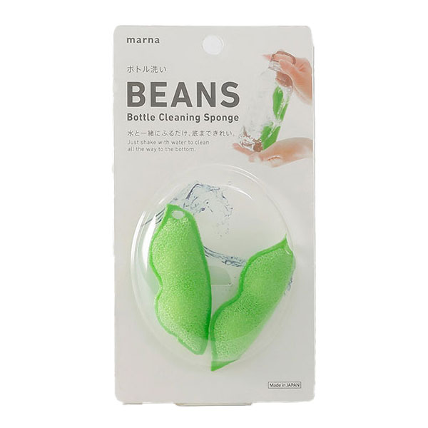 材質：ポリウレタン・アルミナセラミック 耐熱温度：70℃ サイズ：約75×25×21mm 原産国：日本 ペットボトル、麦茶のポット、牛乳パック、ビン、水筒など、口の狭い容器を洗うのに最適。 ボトルに水と本品を入れて振るだけで中をキレイにおそ...