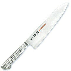 サイズ（刃渡り）:210 mm 材質：刀身＝日本鋼/ハンドル＝18-8ステンレス鋼 生産国：日本 ●本刃付け 砥石による本格的な刃付けを施し、鋭い切れ味を長く持続させます。 ●本研刃造り プロの技術者により、本刃付けする前に研ぎなおしを容易...