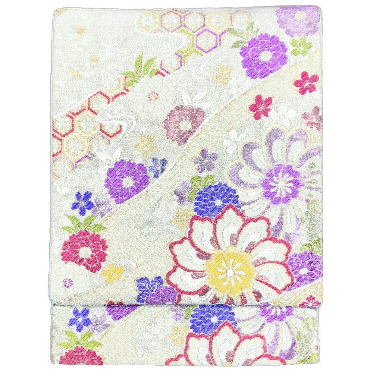 　　品物に ついて 貸衣装などで使われていた 使用頻度の低い リユース袋帯です。 すでにお仕立て上がっています。 保管臭や使用感のない 程度の良いリユース品です。 ママ振りリニューアルにも おすすめの品物です。 素材 本体絹100％ （金糸...