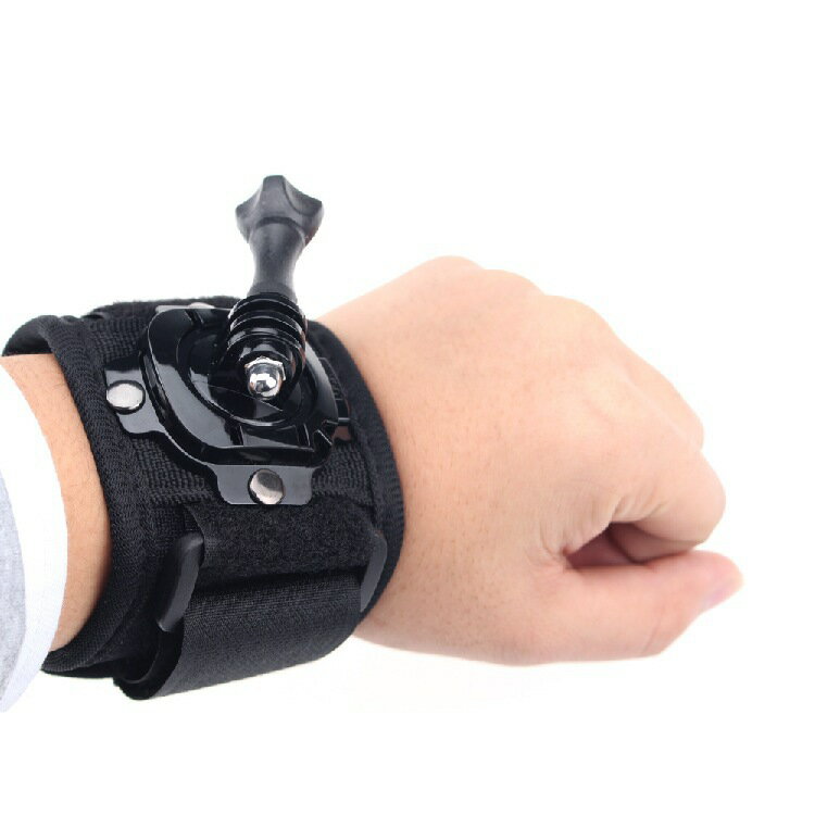 手首にしっかり固定できるリストストラップタイプのアクションカメラ用マウントです。360度回転対応で、お好みの角度に調整しながら撮影でき、アウトドアやスポーツシーンで快適に使用できます。 GoPro HEROシリーズやBlack Sessio...