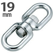 ステンレス製　スイベル　より戻し　19mm 使用荷重：1600kg 材質：本体SCS13、ピン・ナットSUS304　