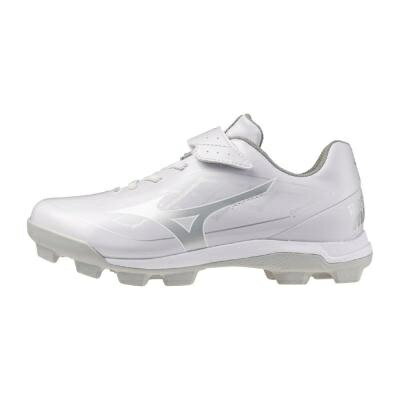 ■メーカー名：MIZUNO（ミズノ） ■品名 ：クッションレボダイア Jr ■品番：11GP252701 ■サイズ：19.0m～24.0cm ■素材：甲材：人工皮革×合成皮革×合成繊維 ■底材：ゴム底　 ■原産国： カンボジア製 ■質量： ...