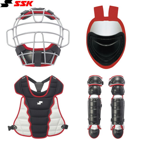 メーカー：SSK（エスエスケイ） メーカー型番：CGSET26JNS ●カラー：(9095)BK/SLV ●生産国：日本製 【マスク】 ●素材：軟鉄中空鋼 ●重量：500g平均 【プロテクター】 ●素材：表/ポリエステル、裏/ポリエステル ...
