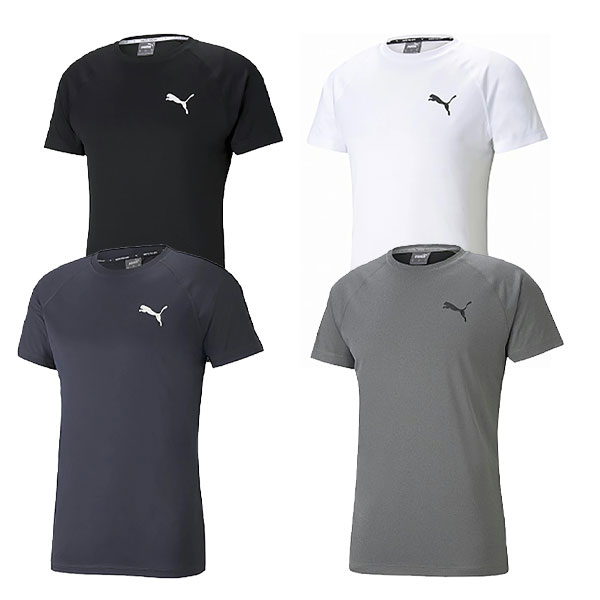 PUMA 588926 RTG　Tシャツ 01ブラック/02ホワイト/03グレー/43パリジャンナイト M/L/XL日常でもジムでも着用可能なこのクラシックなTシャツは、通気性を高めるメッシュ素材を使用。dryCELL吸水速乾機能であなたを...
