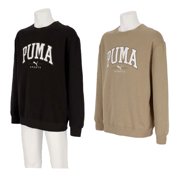 PUMA PUMA SQUAD クルースウェットFL 684213 01PUMABLACK/67OAK BRAN M/L/XL"裏起毛のクルースウェット。 フロントのロゴがワンポイントのデザインです。保温性もバツグンな実用的なアイテムです。"