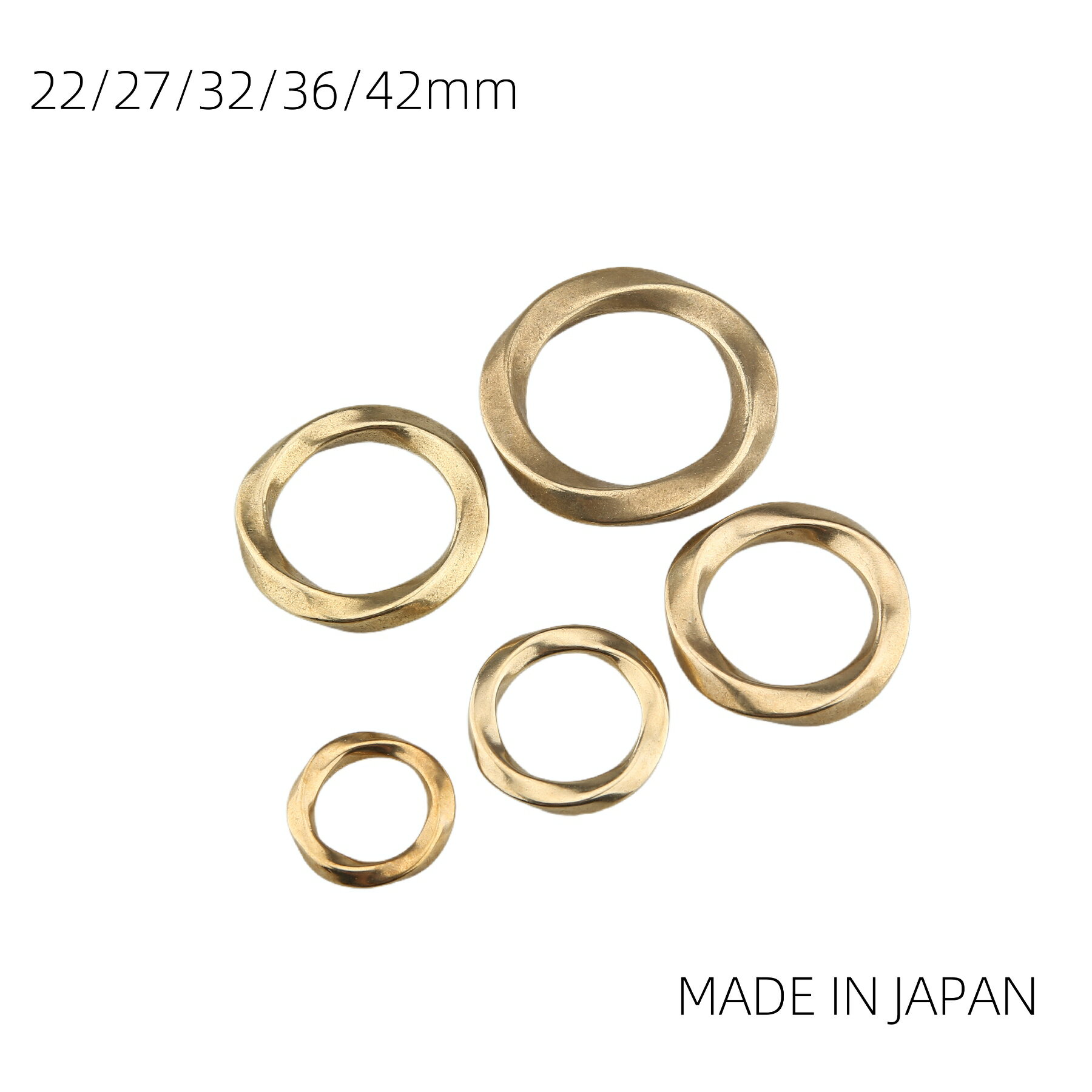 商品情報サイズ★内径：22mm 外径約：33mm　線径：5.4mm　重量：14g★内径：27mm 外径約：41mm　線径：6.4mm　重量：26g★内径：32mm　外径約：50mm　線径：7.9mm　重量：52g★36mm　外径約：53mm...