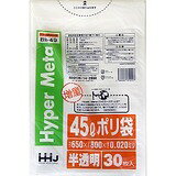 商品説明 メーカー ハウスホールドジャパン株式会社 商品名 ポリ袋　45L　メタロセン配合 品　番 BM49 サイズ 0.020×650×800mm 厚　み 0.020mm 材　質 LLDPE＋メタロセン配合 色 半透明 冊入り数 30枚入...