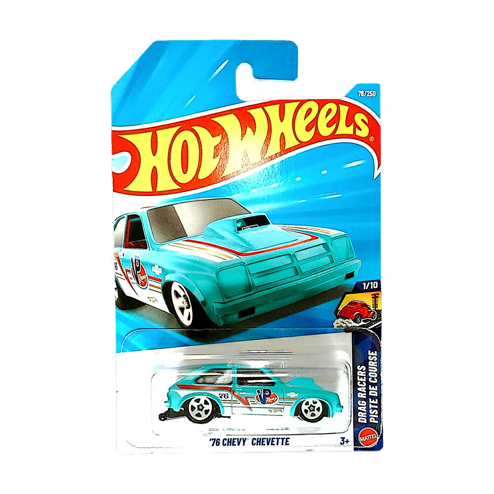 ・ホットウィール ベーシックカー アソート単品・'76 Chevy Chevette・国内流通版・台紙裏面に日本語ラベル・ブリスターに大きな割れがある場合は、発送前に事前にご連絡いたします。 こちらもチェック！ マテル ホットウィール Ho...